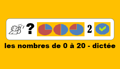 Les nombres de 0 à 20 - dictée - Le français illustré
